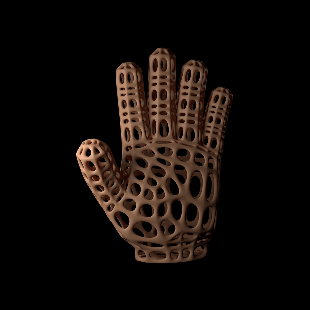 Animated CGI hand
